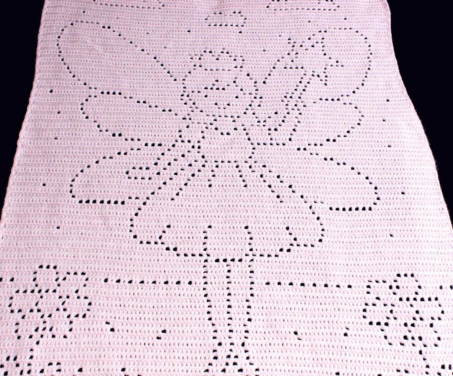 Fairy Princess Filet Crochet Blanket Pattern (PDF Download) - Etsy