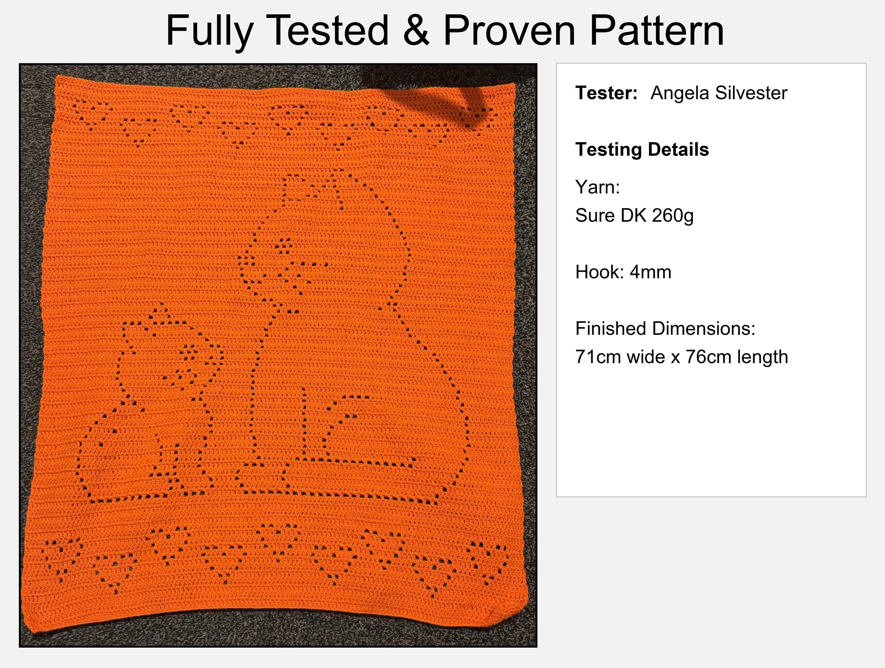 Cats Filet Crochet Baby Blanket PDF Pattern - Etsy