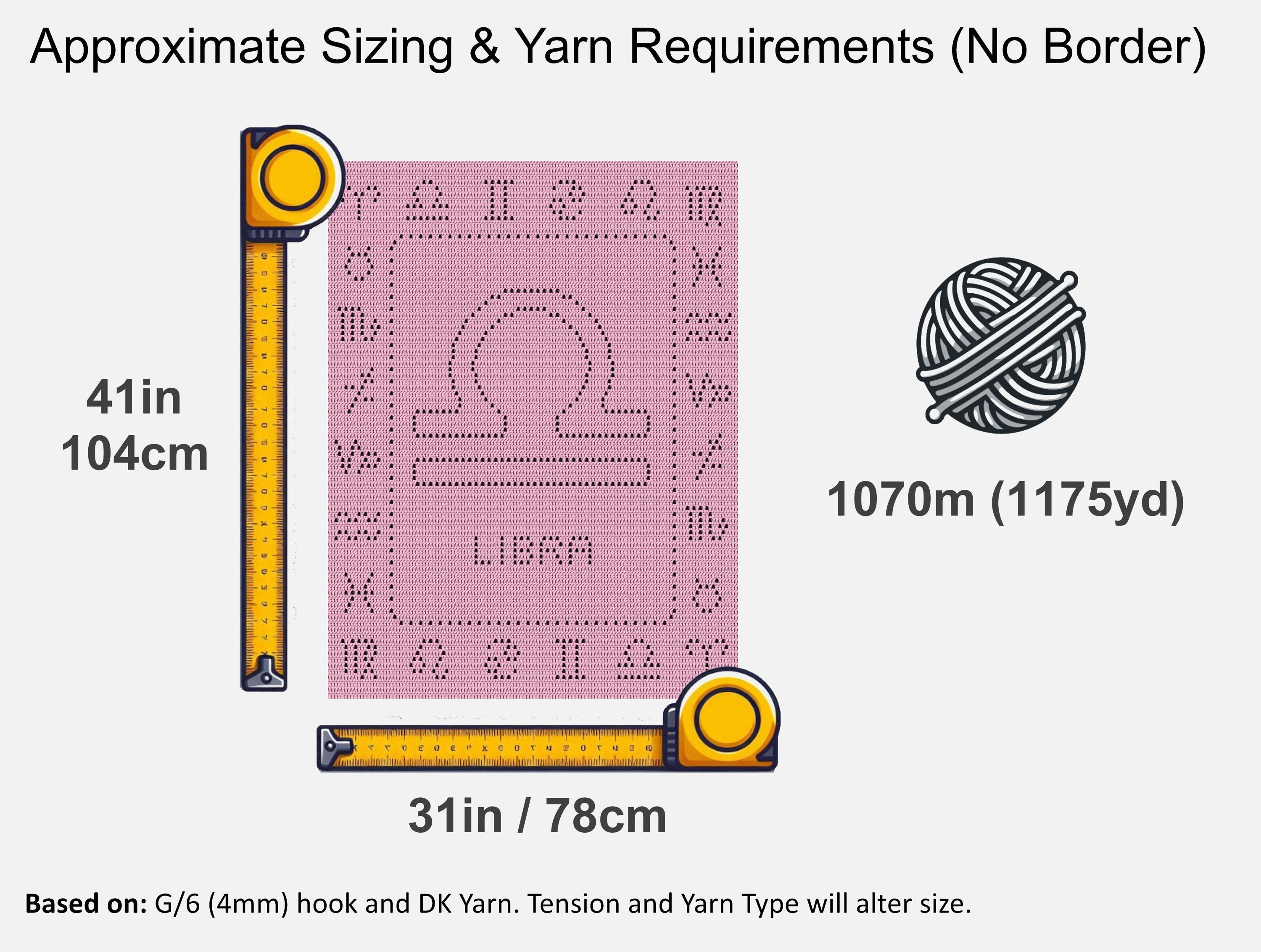 Libra Filet Crochet Blanket Pattern: Zodiac Astrology Chart (PDF ...