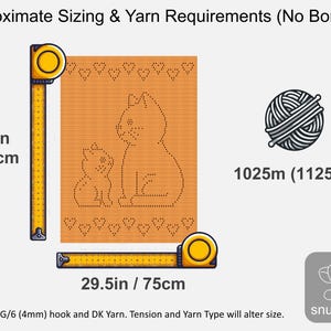 Cats Filet Crochet Baby Blanket PDF Pattern - Etsy