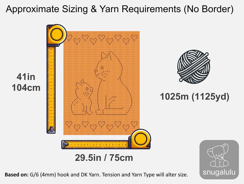 Cats Filet Crochet Baby Blanket PDF Pattern - Etsy