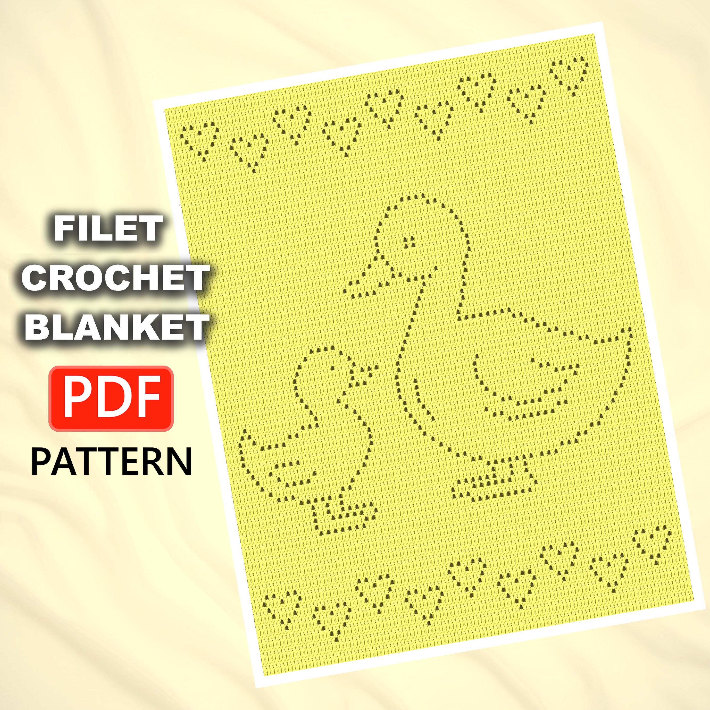 Ducks Blanket PDF Pattern | Duckling Filet Crochet - Etsy