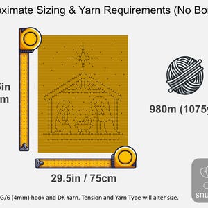 Nativity of Jesus Baby Filet Crochet Blanket PDF - Etsy