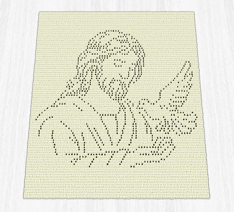 Jesus and Dove Filet Crochet Baby Blanket Pattern: US/UK Terms (PDF ...