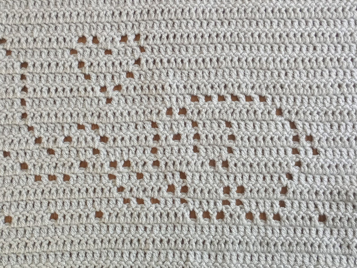 Elephants Baby Blanket PDF Pattern | Filet Crochet - Etsy UK