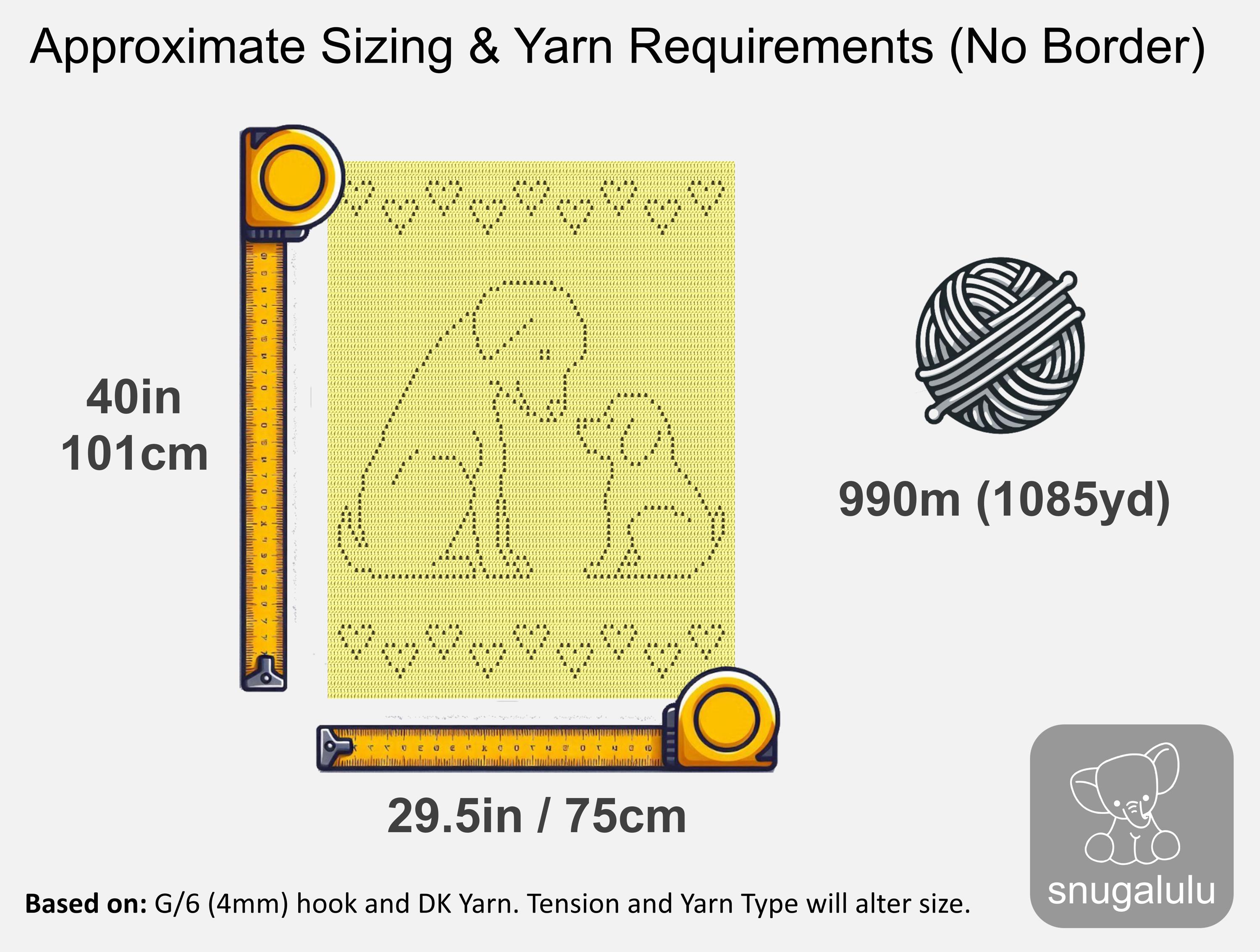 Dogs Filet Crochet Blanket PDF Pattern - Etsy