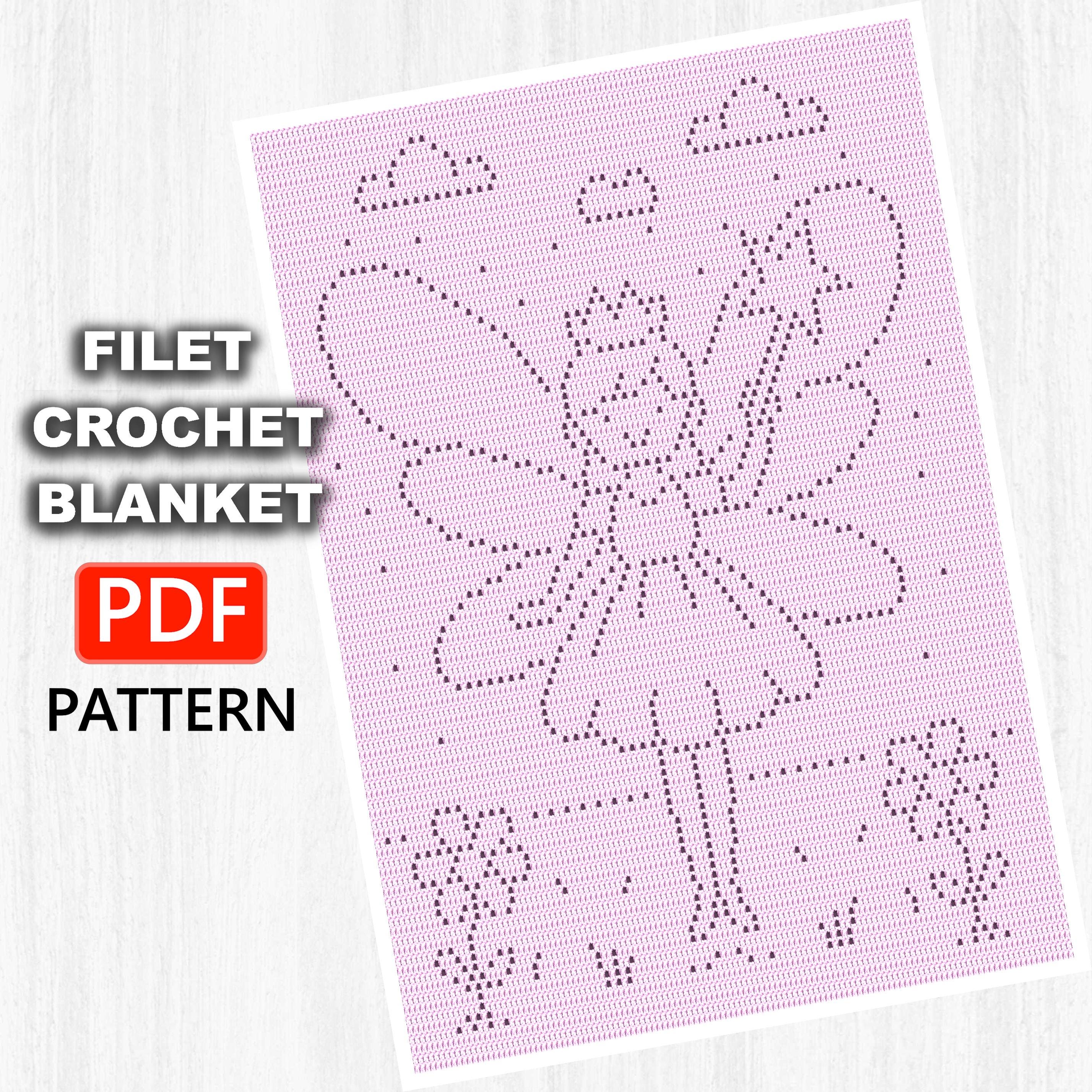 Fairy Princess Filet Crochet Blanket Pattern (PDF Download) - Etsy