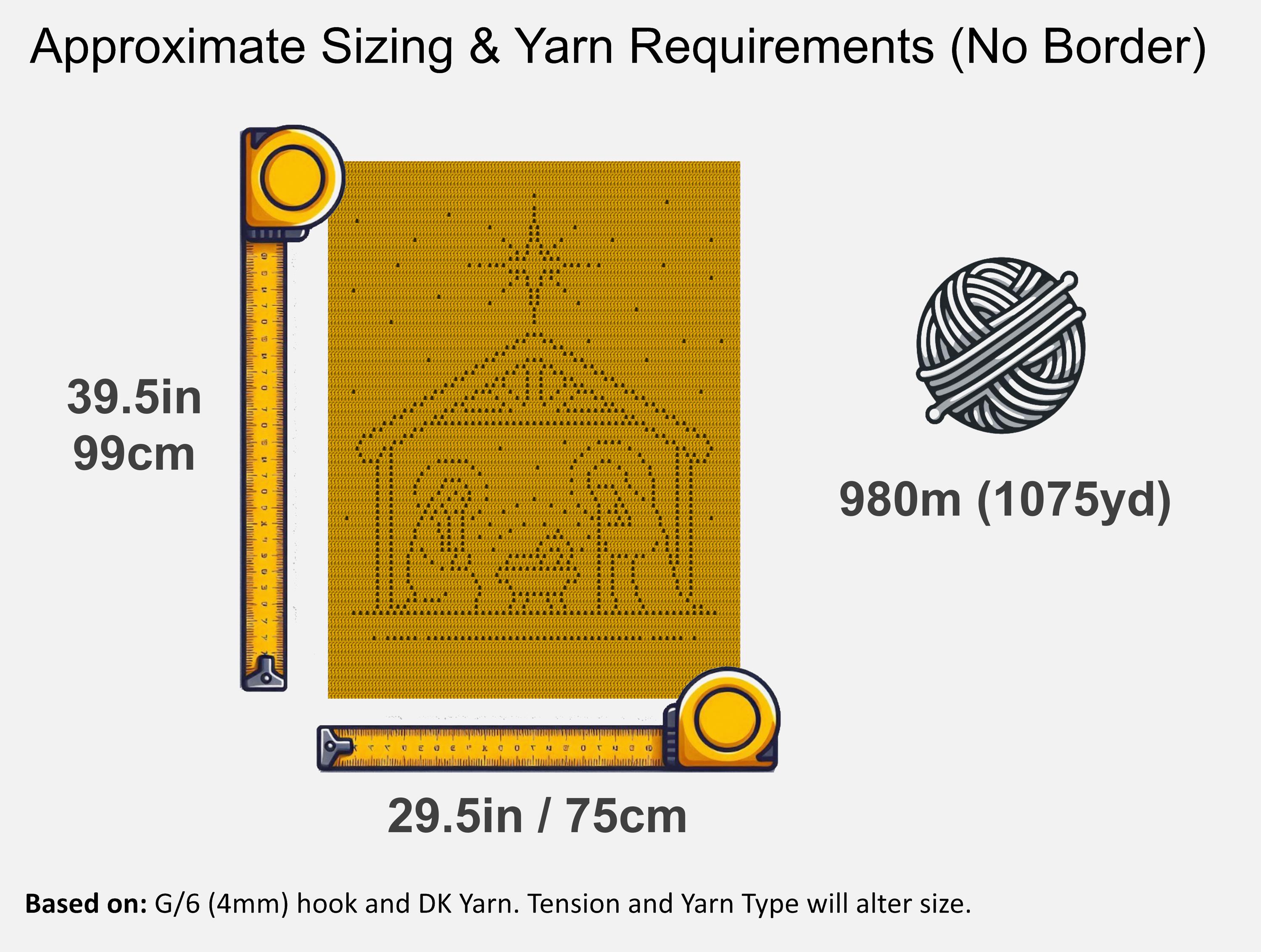 Nativity of Jesus Baby Filet Crochet Blanket PDF - Etsy