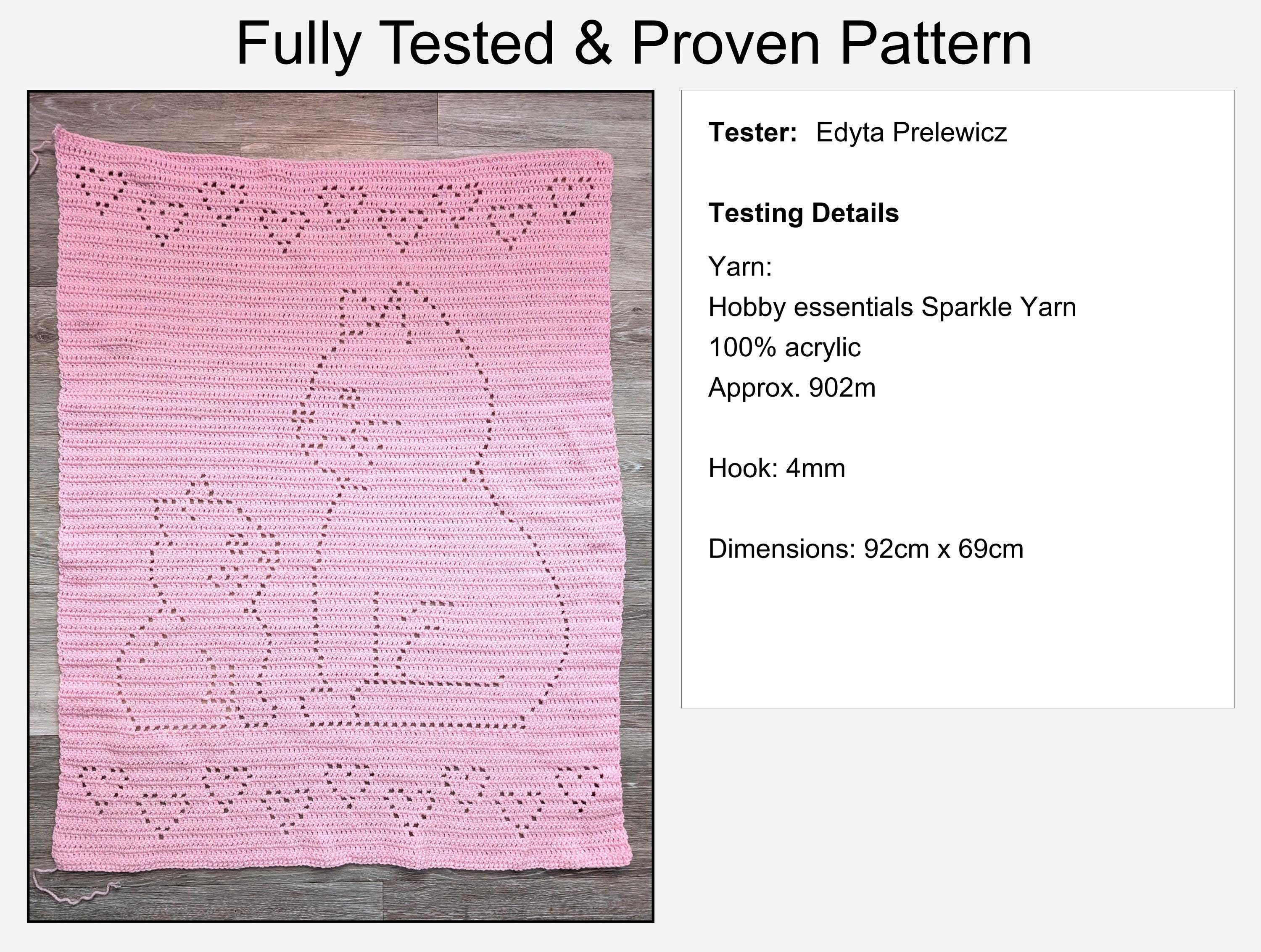 Cats Filet Crochet Baby Blanket PDF Pattern - Etsy