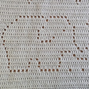 Elephants Baby Blanket PDF Pattern | Filet Crochet - Etsy UK