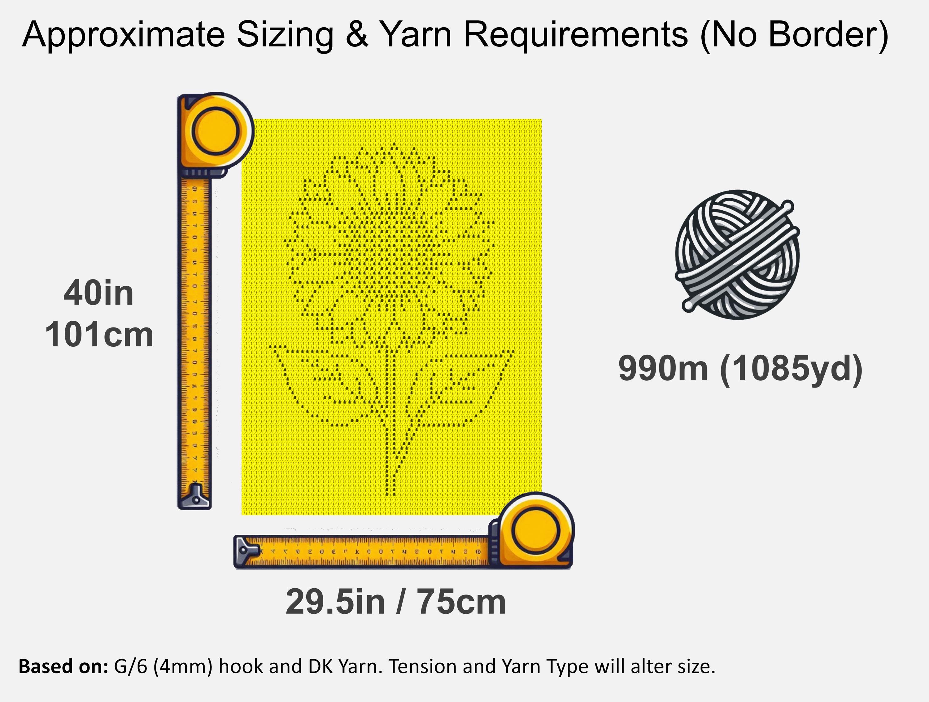 Sunflower Filet Crochet Baby Blanket PDF Pattern - Etsy