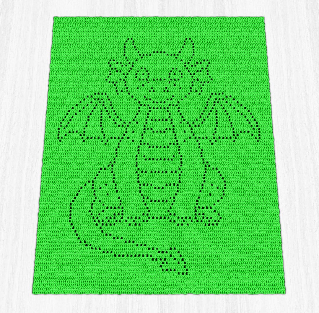 Dragon Filet Crochet Blanket Pattern (PDF Pattern) - Etsy UK
