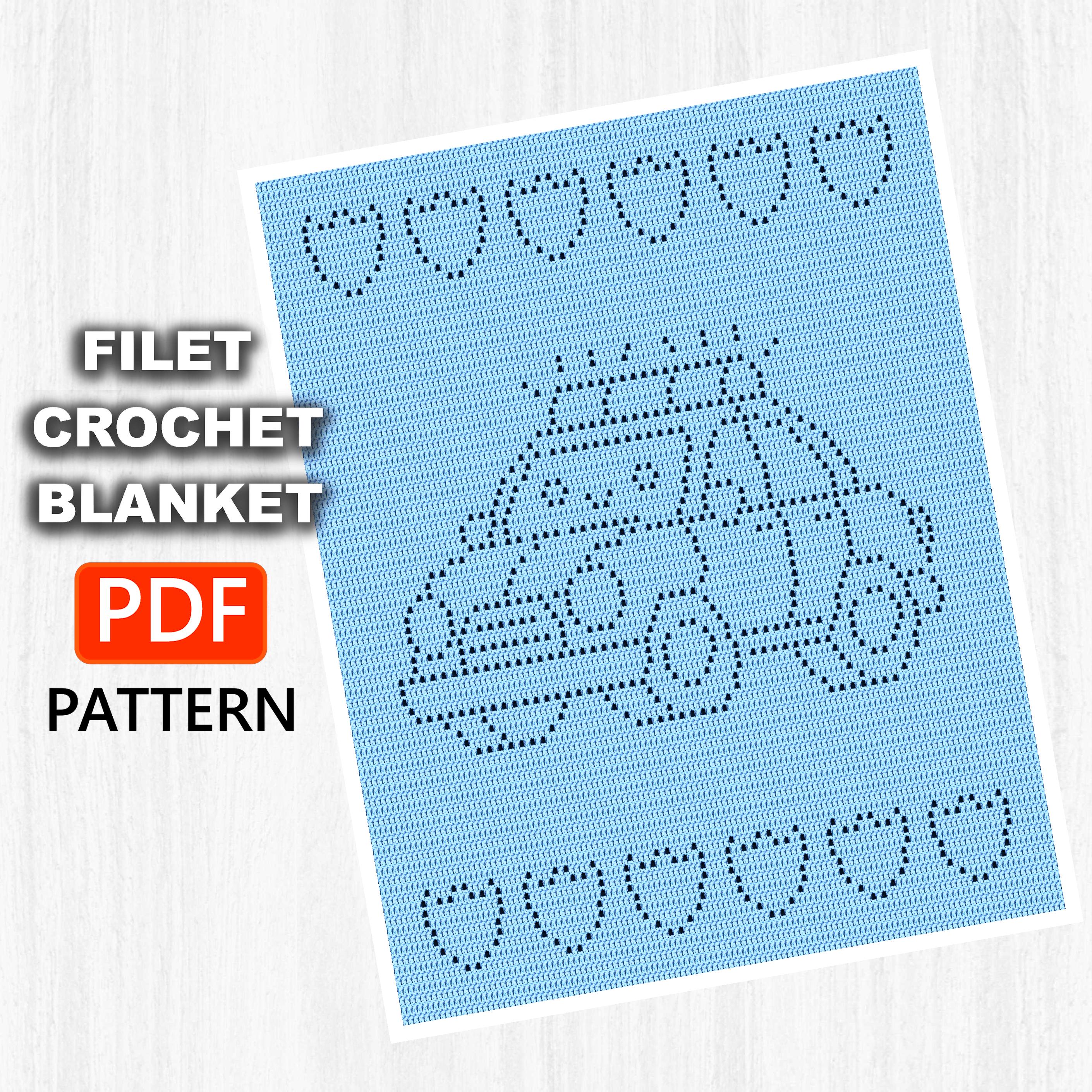 Police Car Filet Crochet Blanket PDF Pattern - Etsy