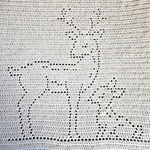 Deer Baby Blanket PDF Pattern | Filet Crochet Wall Hanging - Etsy