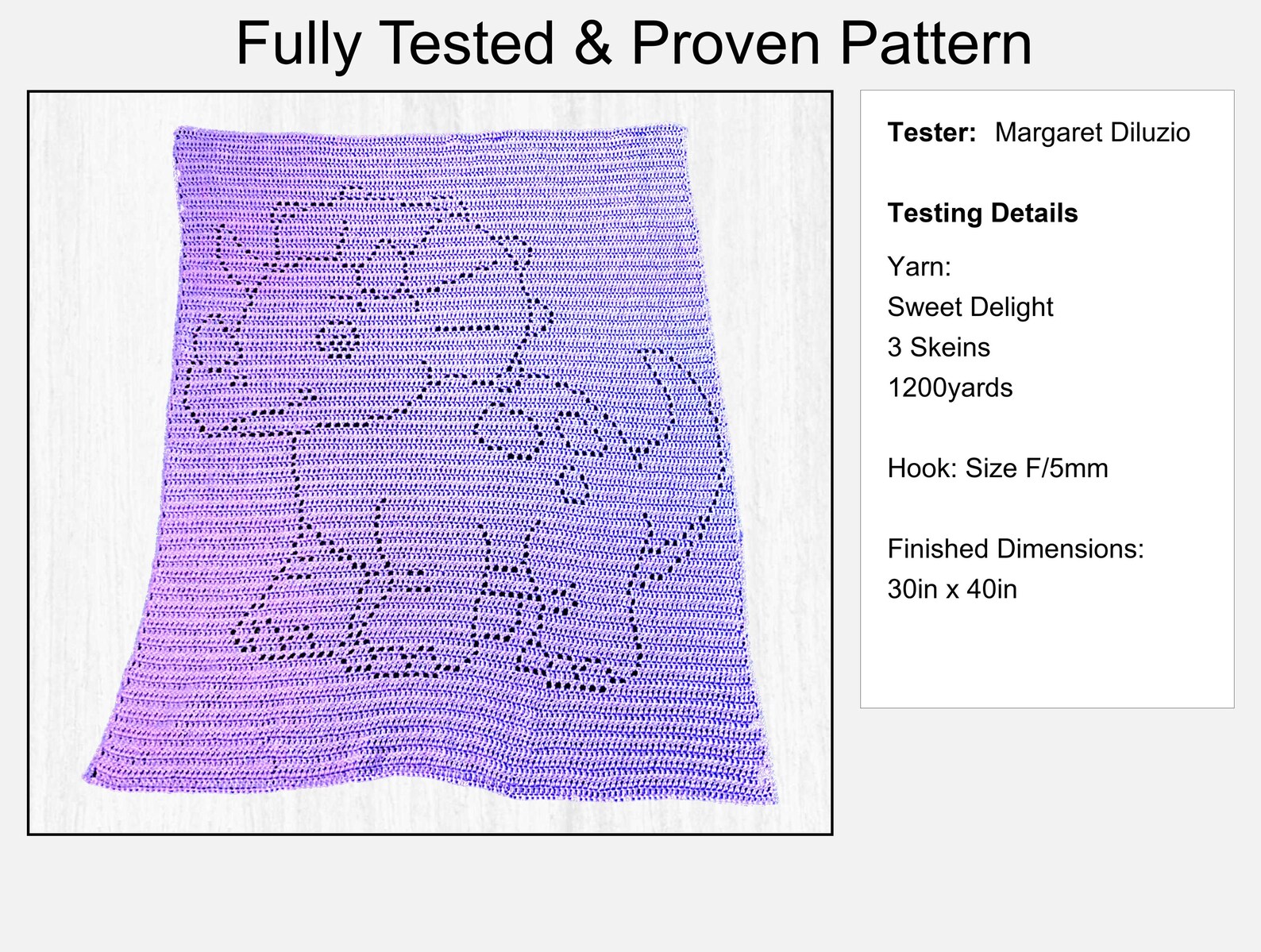 Spikelette Dinosaur Filet Crochet Baby Blanket PDF Pattern - Etsy
