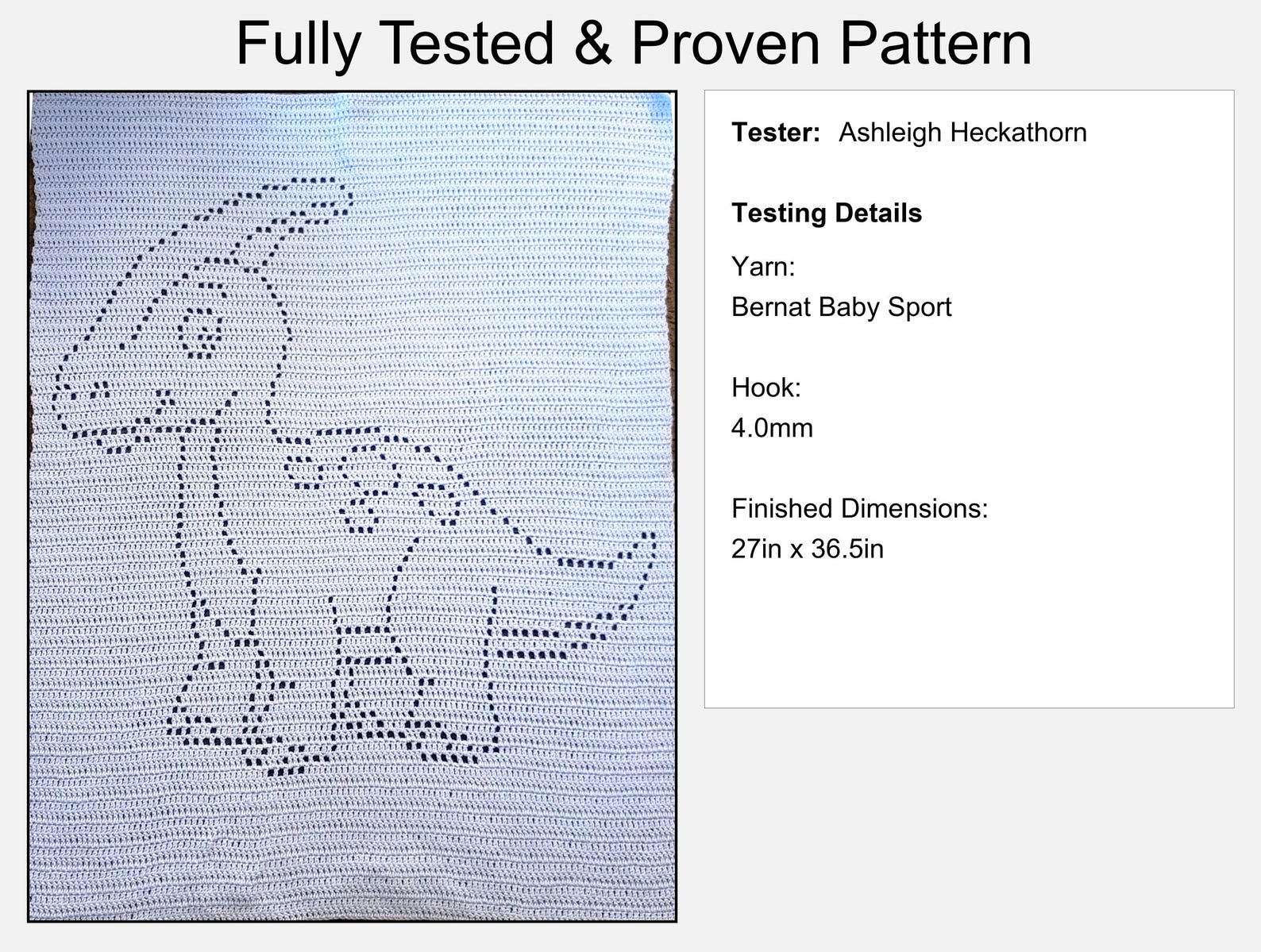 Cresta Dinosaur Filet Crochet Baby Blanket PDF Pattern - Etsy