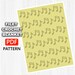 Musical Notes Filet Crochet Blanket PDF Resizable Pattern - Etsy