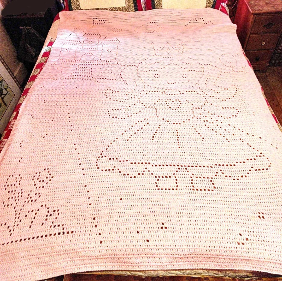 Princess Castle Filet Crochet Blanket Pattern (PDF Pattern) - Etsy