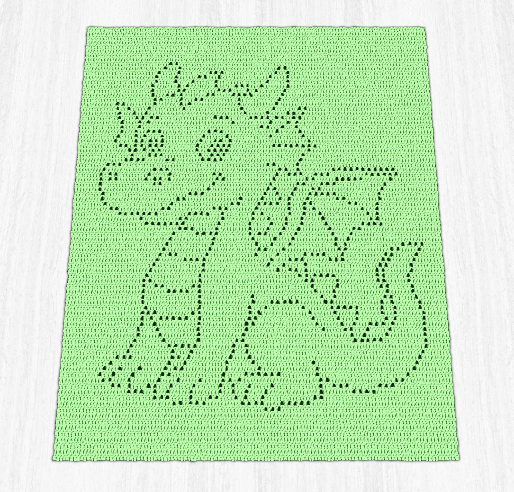 Dragon Filet Crochet Blanket Pattern: Beginner Friendly (PDF Download ...