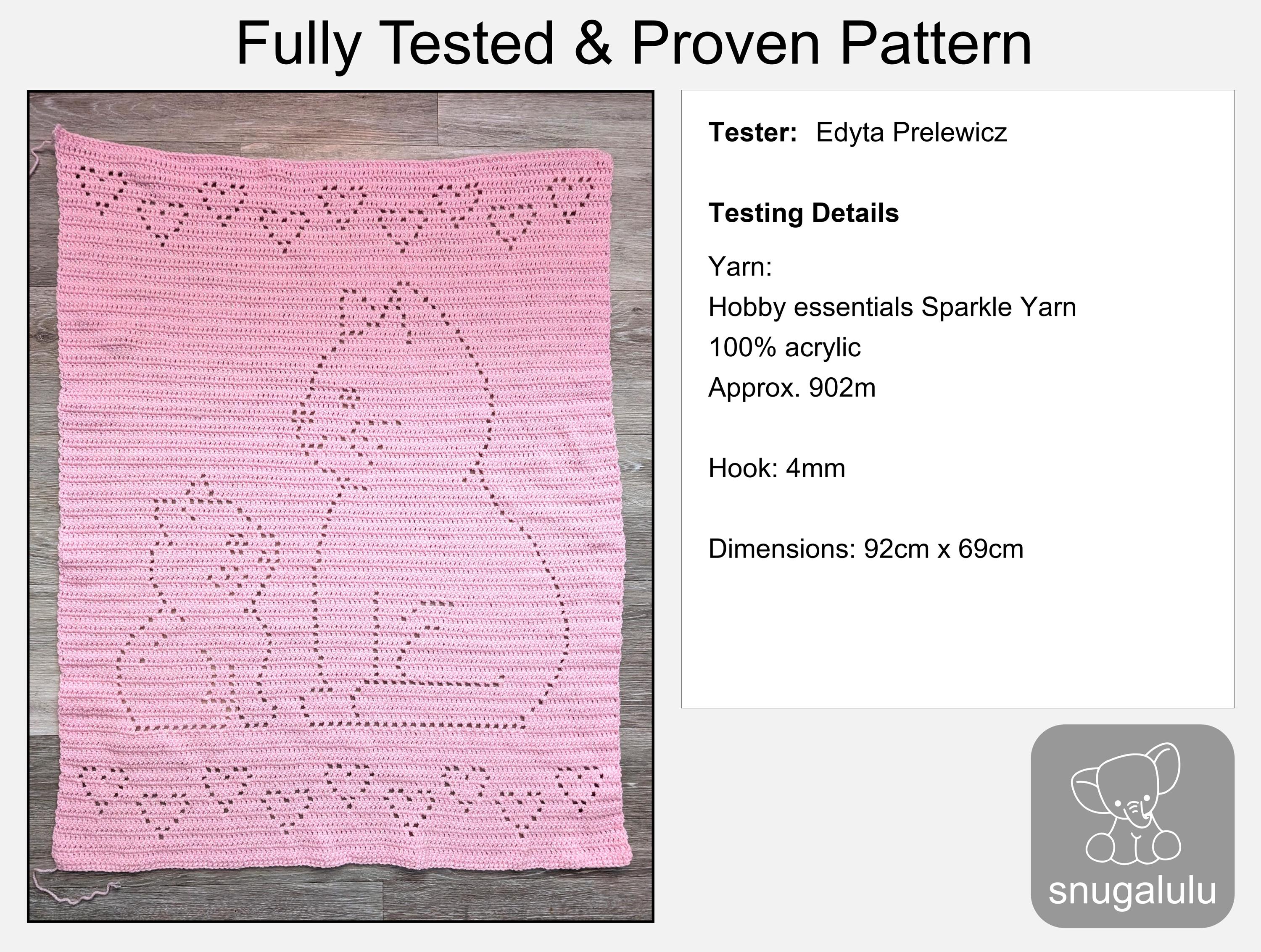 Cats Filet Crochet Baby Blanket PDF Pattern - Etsy