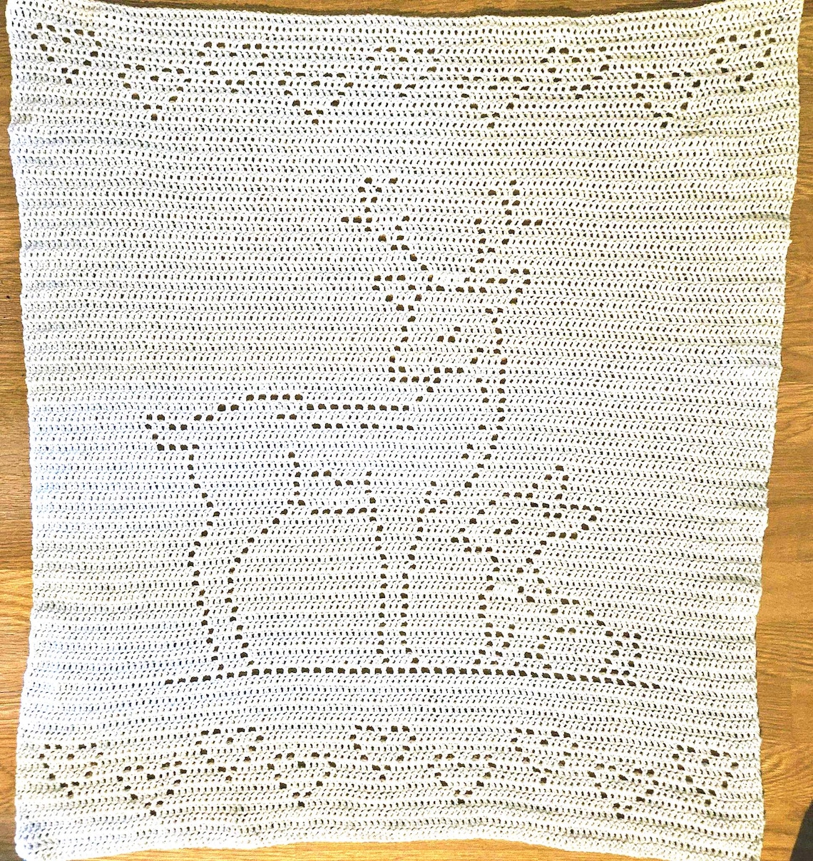 Deer Baby Blanket PDF Pattern | Filet Crochet Wall Hanging - Etsy