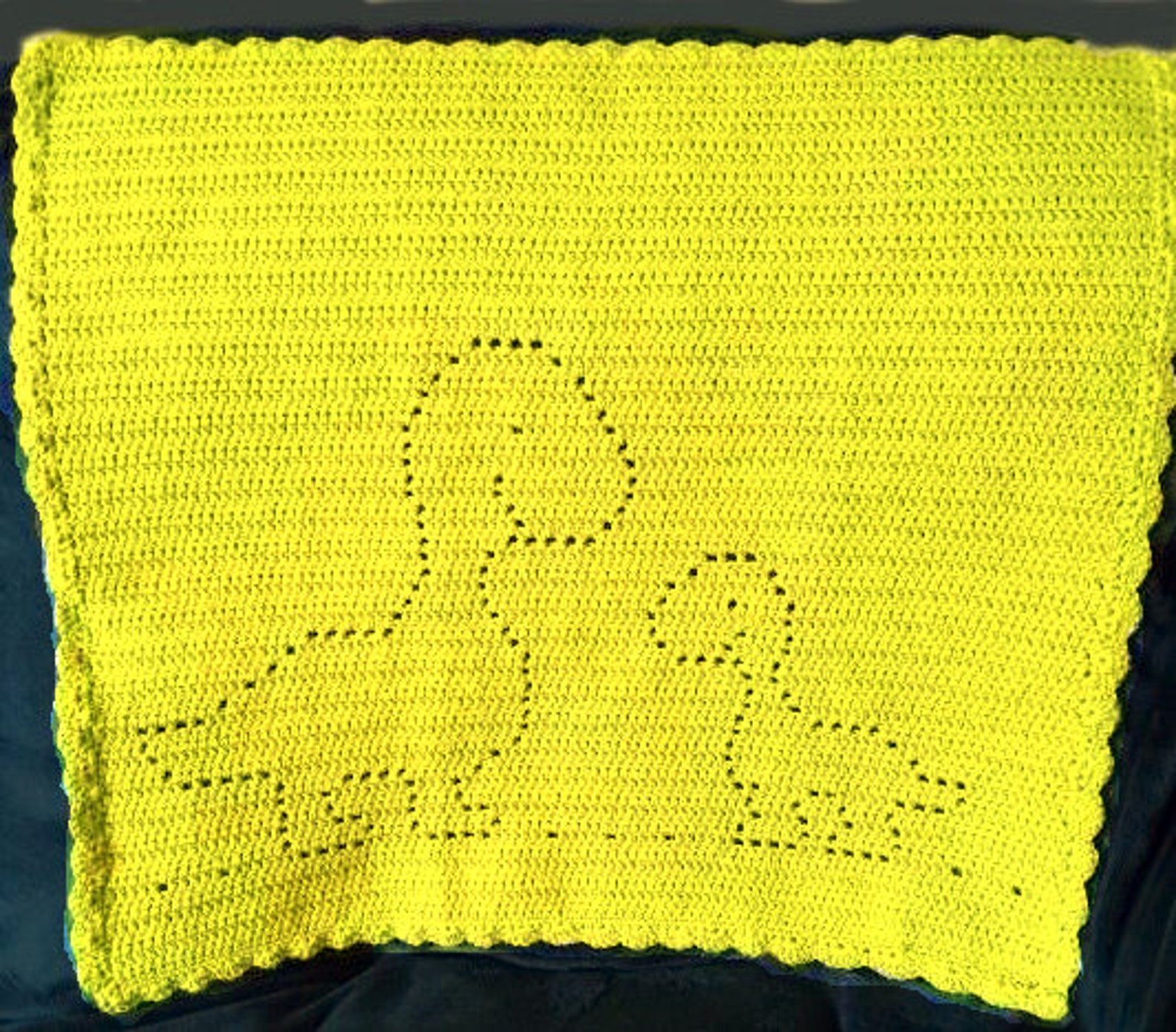 Dinosaurs Filet Crochet Baby Blanket PDF Pattern - Etsy