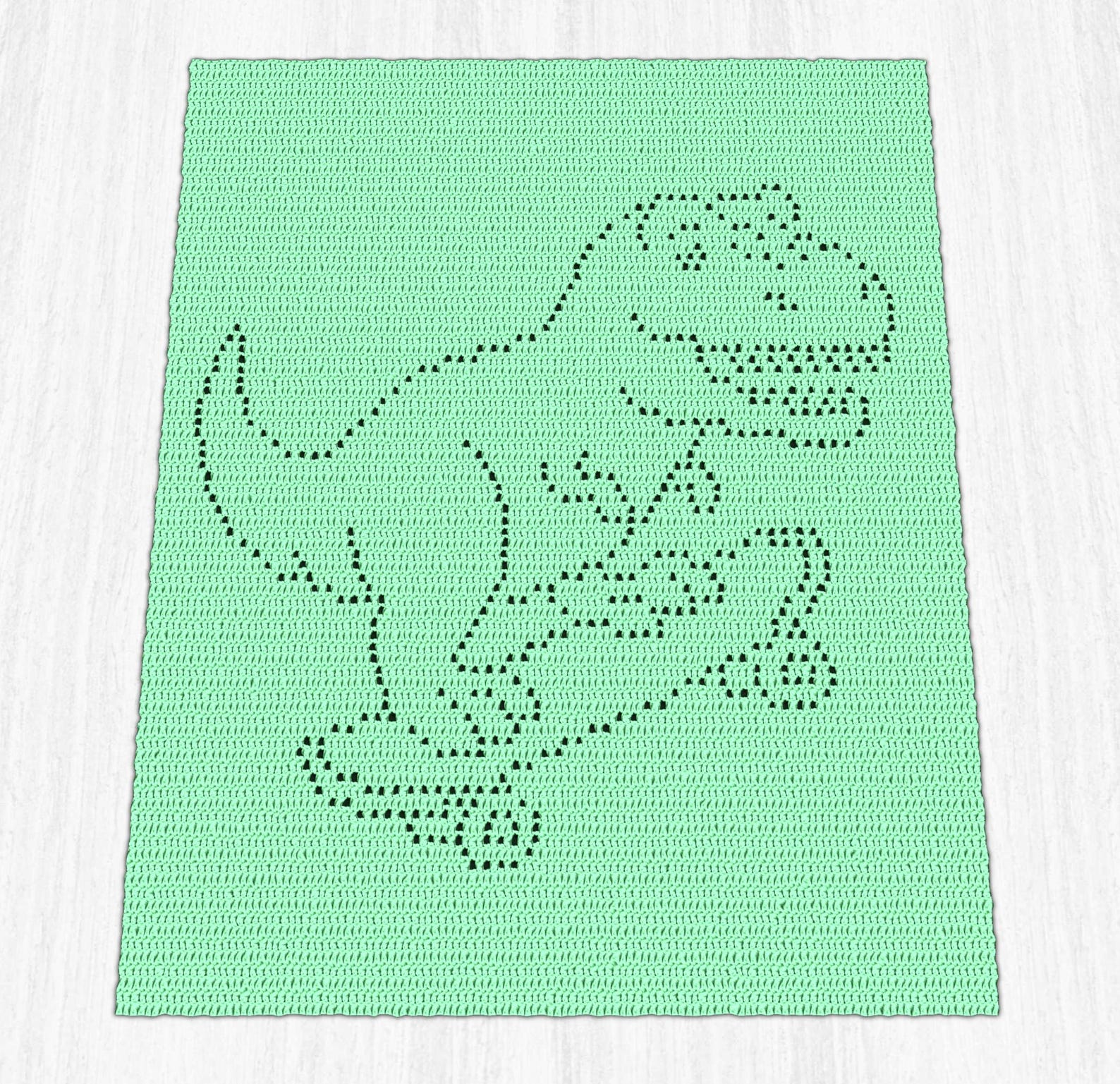 Skateboarding Dinosaur Filet Crochet PDF Pattern, Tyrannosaurus T Rex ...