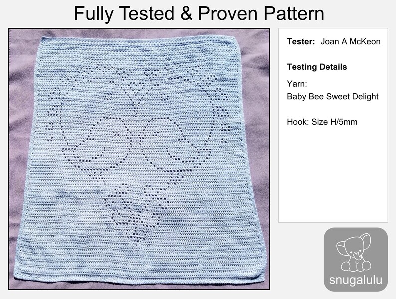 Love Birds Filet Crochet Baby Blanket Pattern (PDF Download) - Etsy