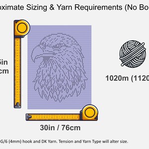Eagle Filet Crochet Baby Blanket Pattern (PDF Download) - Etsy