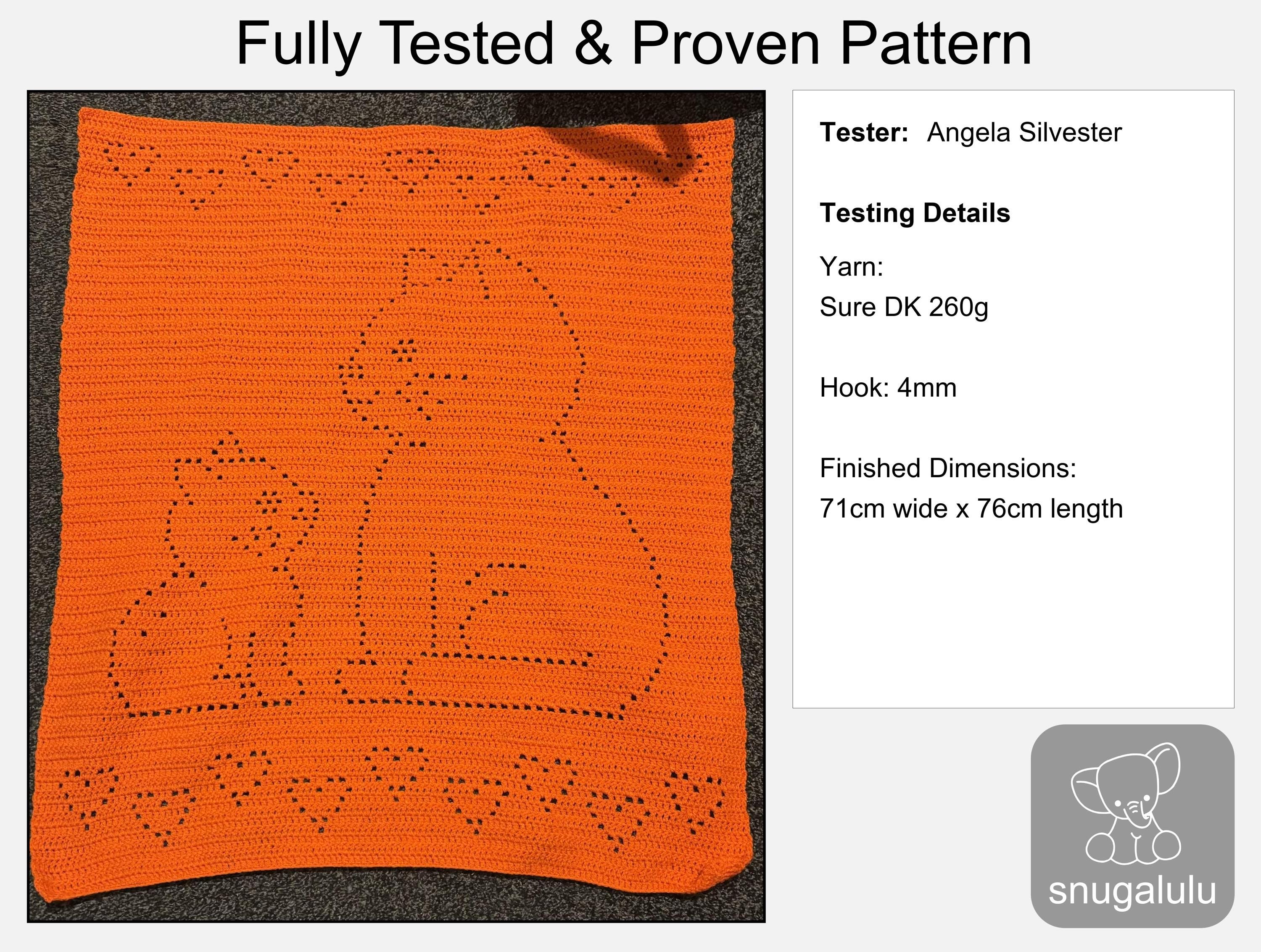 Cats Filet Crochet Baby Blanket PDF Pattern - Etsy