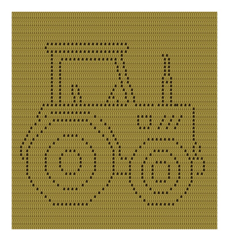 Tractor Baby Blanket PDF Pattern - Etsy