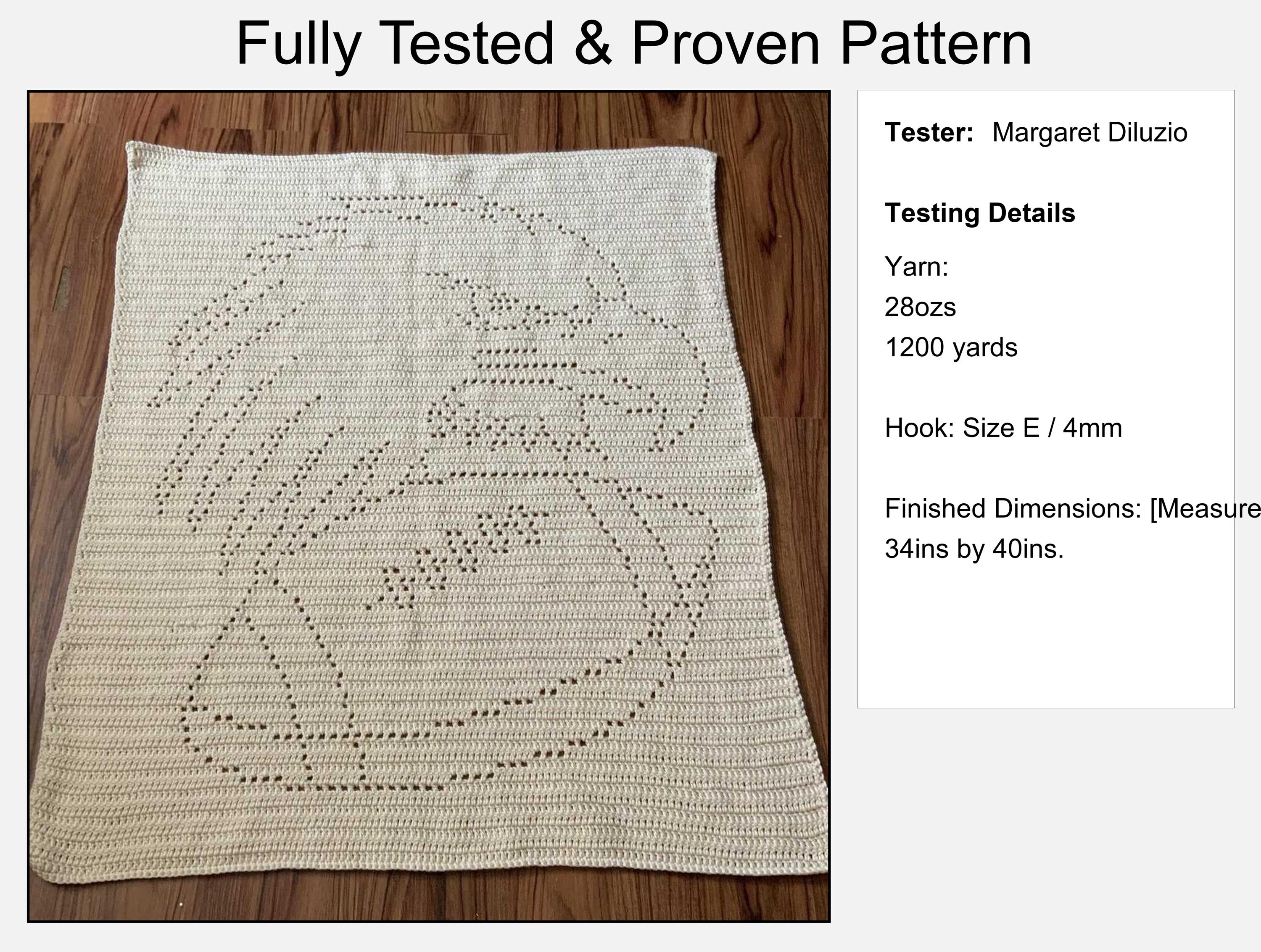 Eagle and Football Filet Crochet Baby Blanket Pattern (PDF Download) - Etsy