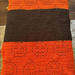Pumpkins Filet Blanket PDF Pattern - Etsy