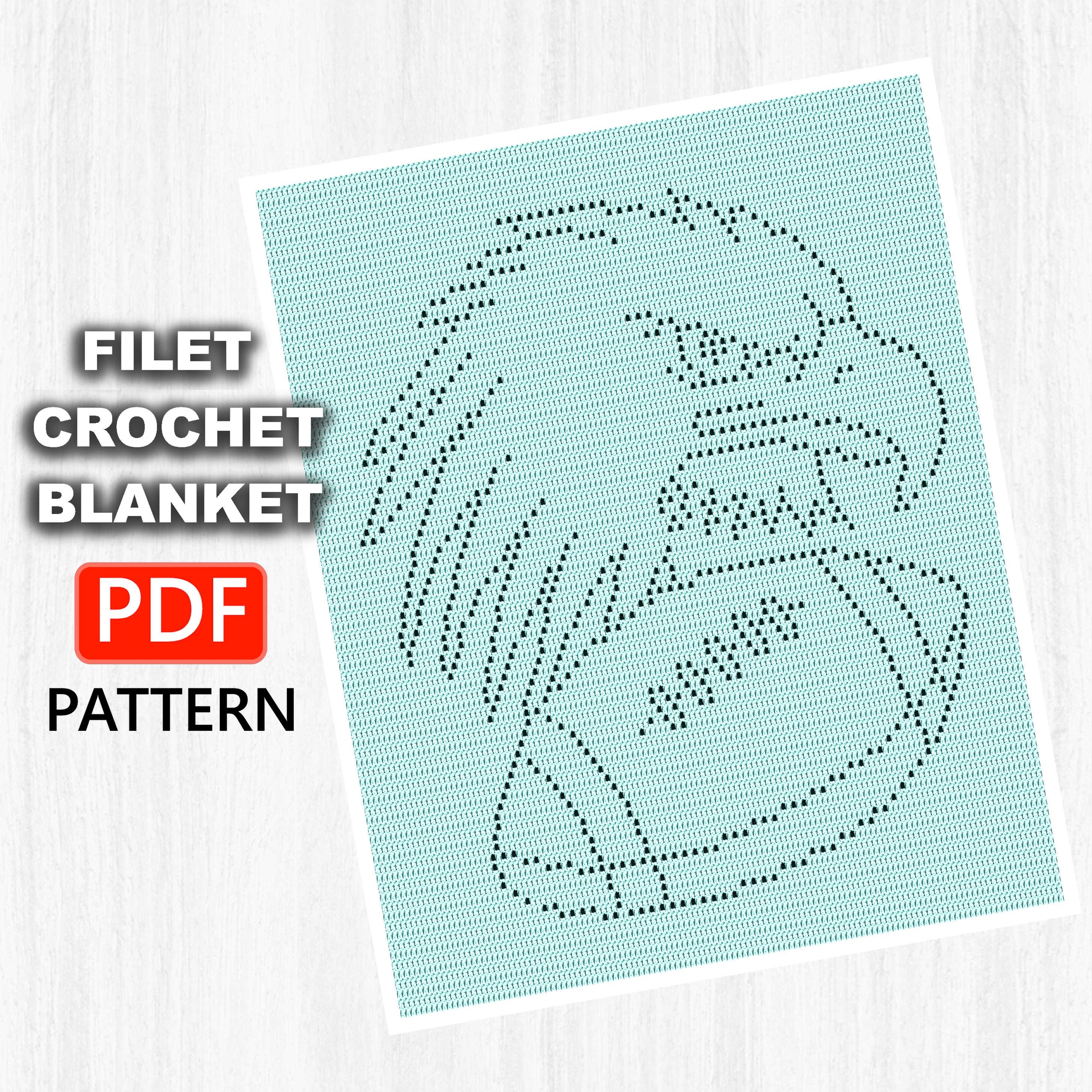 Eagle and Football Filet Crochet Baby Blanket Pattern (PDF Download) - Etsy