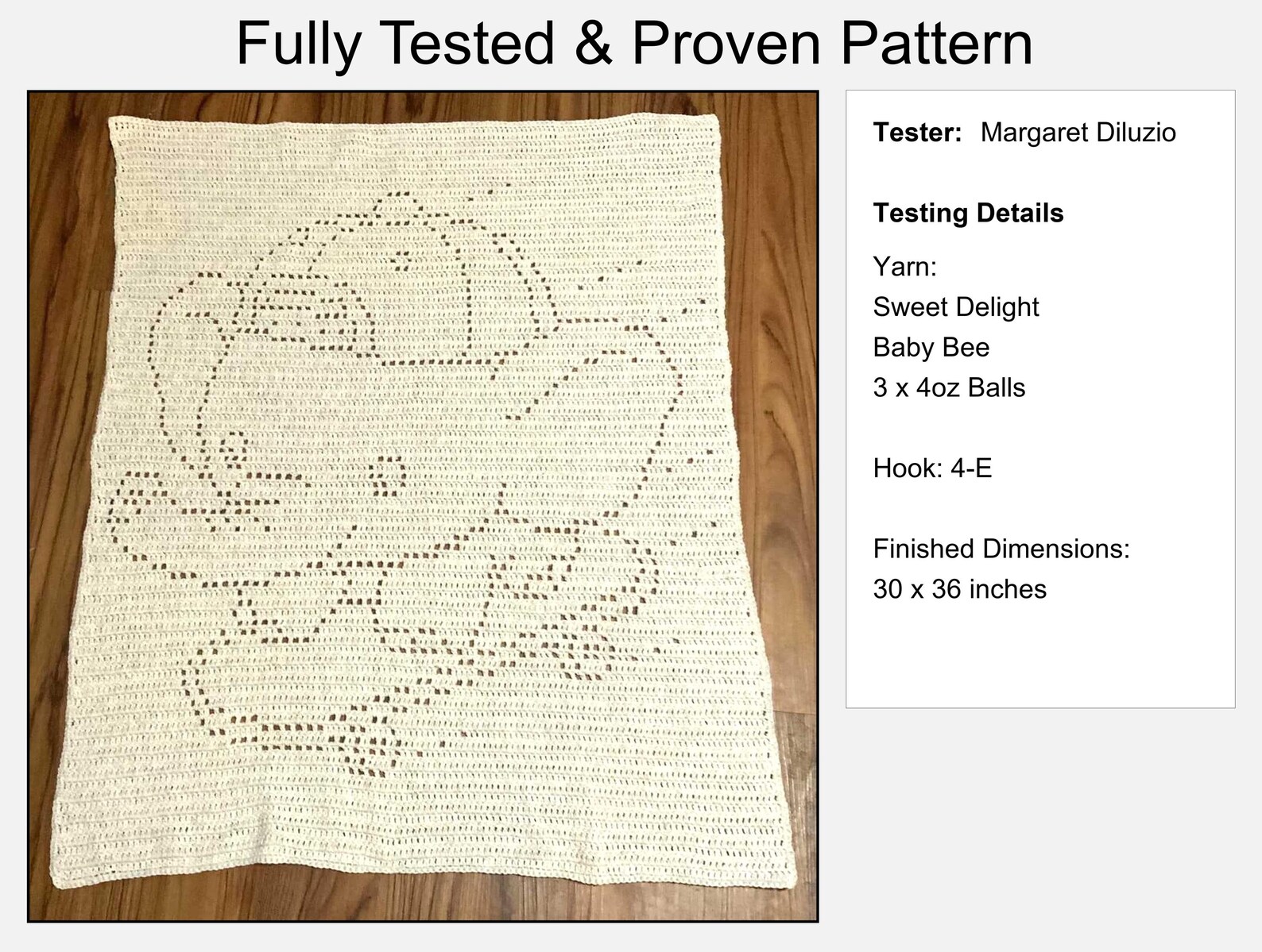 Skateboarding Elephant Filet Crochet Baby Blanket PDF Pattern - Etsy