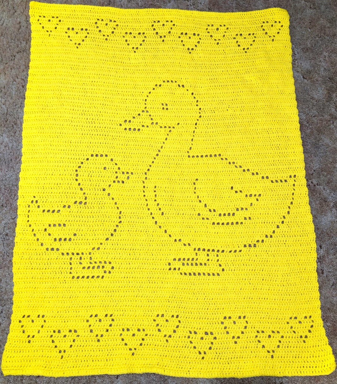 Ducks Blanket PDF Pattern | Duckling Filet Crochet - Etsy