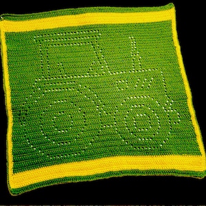 Tractor Baby Blanket PDF Pattern - Etsy