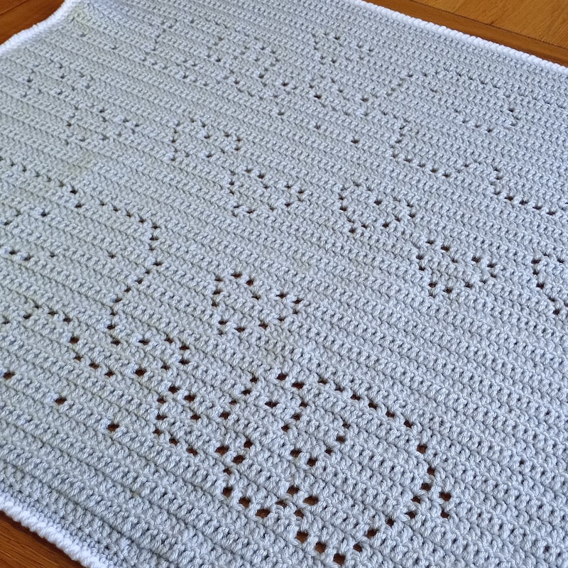 Filet Baby Elephant Afghan Pattern - Etsy
