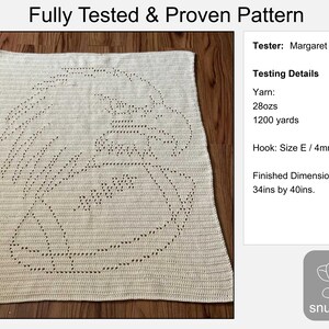 Eagle and Football Filet Crochet Baby Blanket Pattern (PDF Download) - Etsy