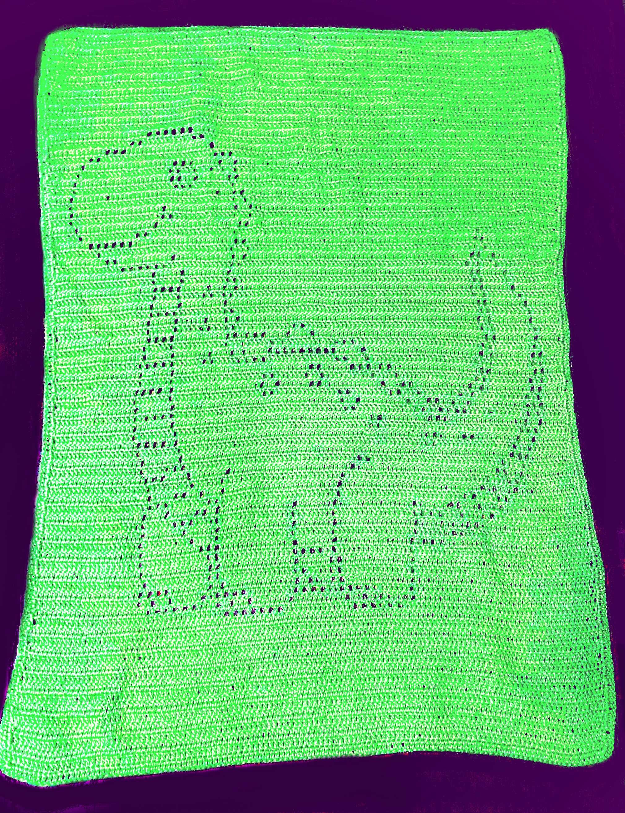 Dinosaur Filet Crochet Baby Blanket PDF Pattern - Etsy
