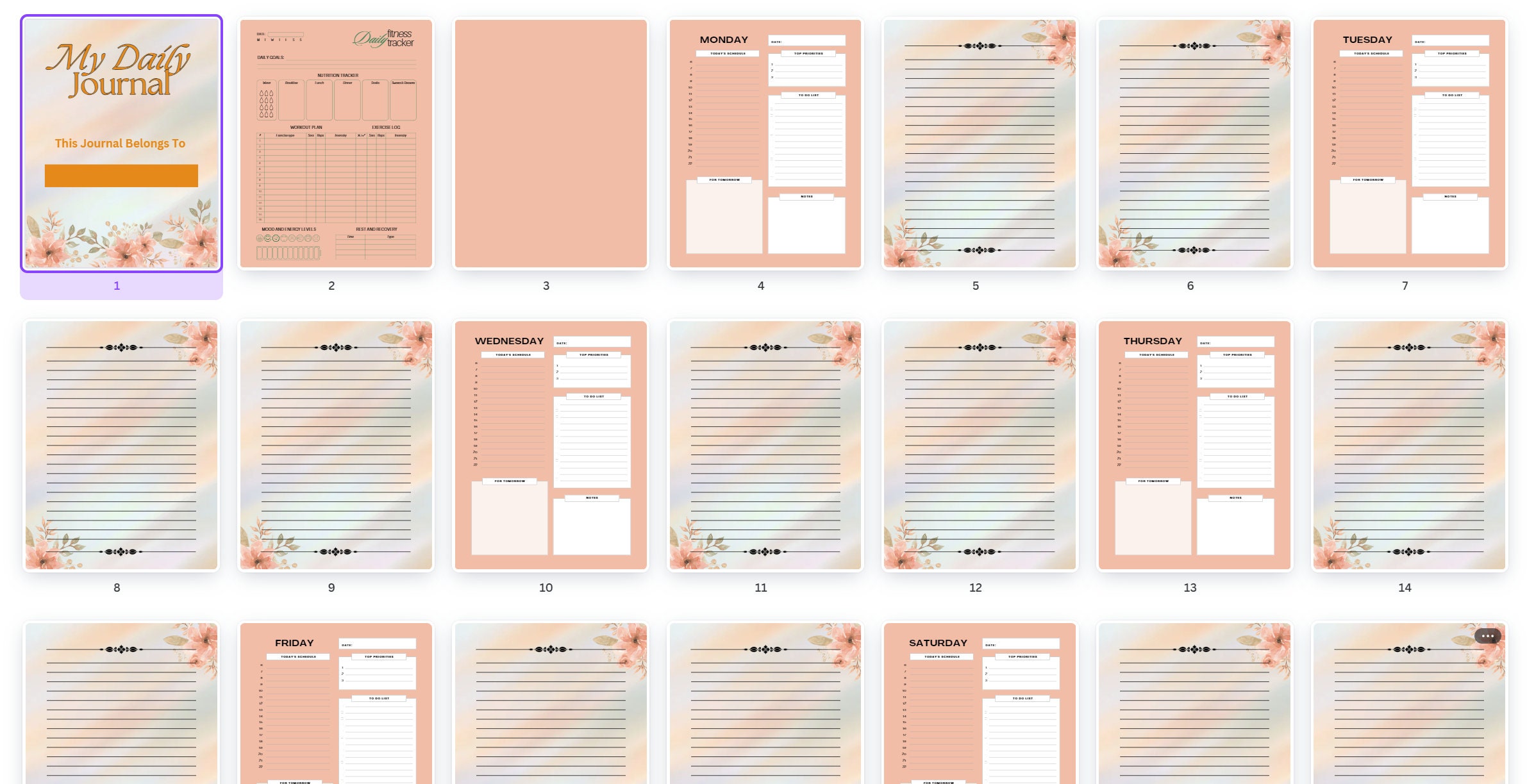 My Daily Journal - Etsy