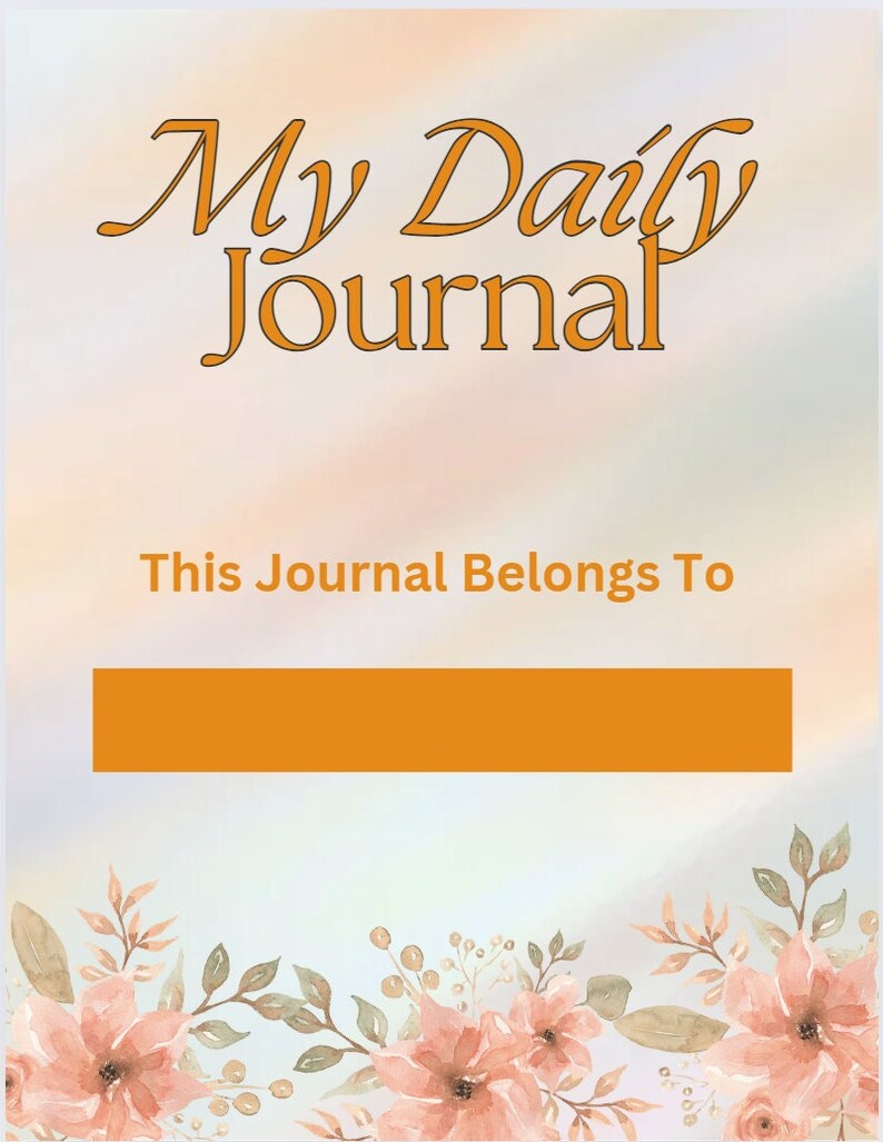 My Daily Journal - Etsy