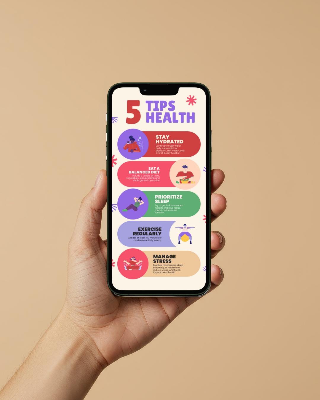 5 Health Tips Guide (digital Download) - Etsy