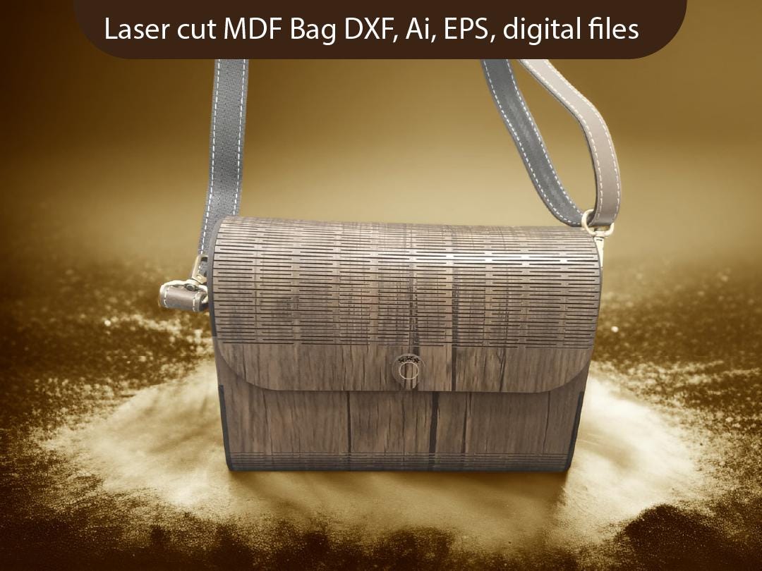 Laser Cut MDF Bag DXF, Ai, EPS, Digital Files One Zip - Etsy