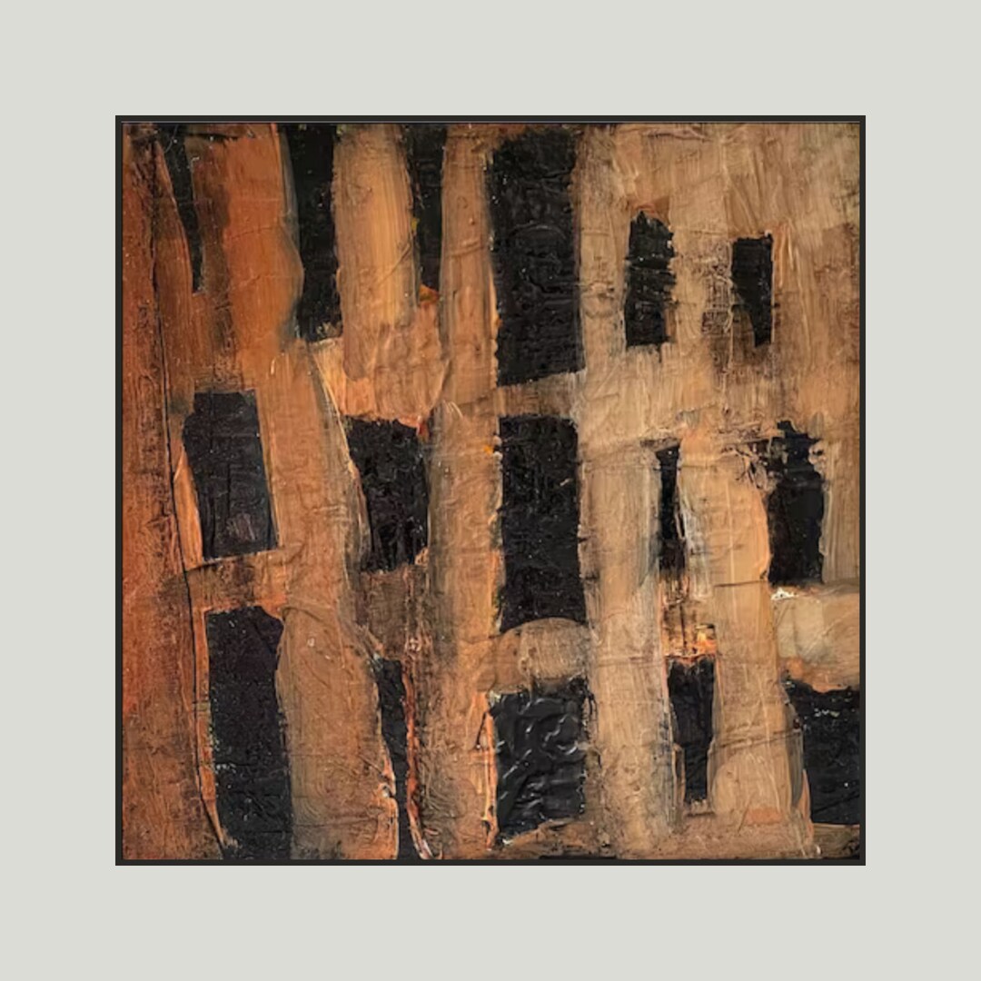 Original Abstract Oil Painting BREAKING THE RULES Textured Art Abstract ...