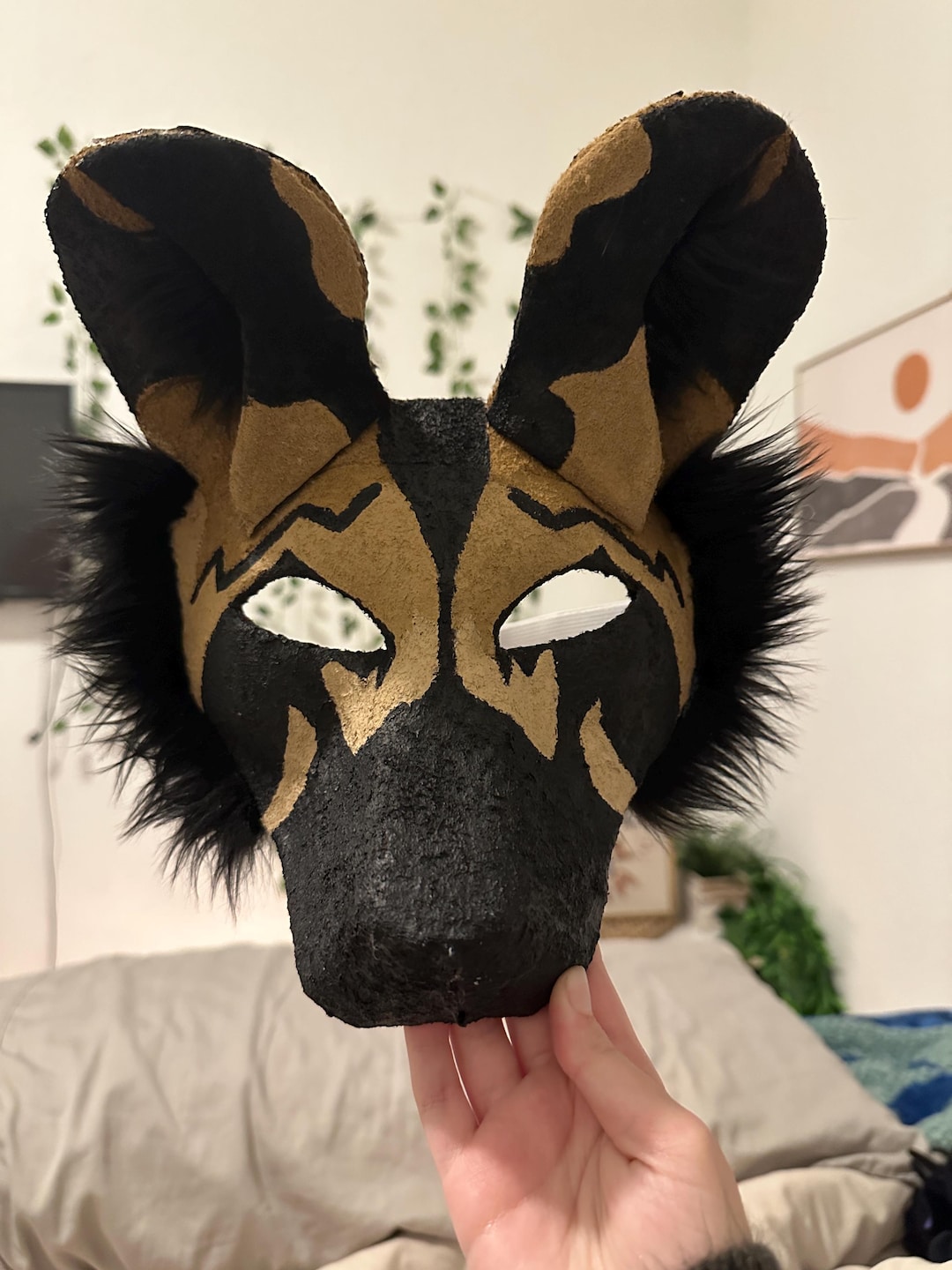 African Wild Dog Premade Therian Mask! [READ DESCRIPTION] - Etsy Canada