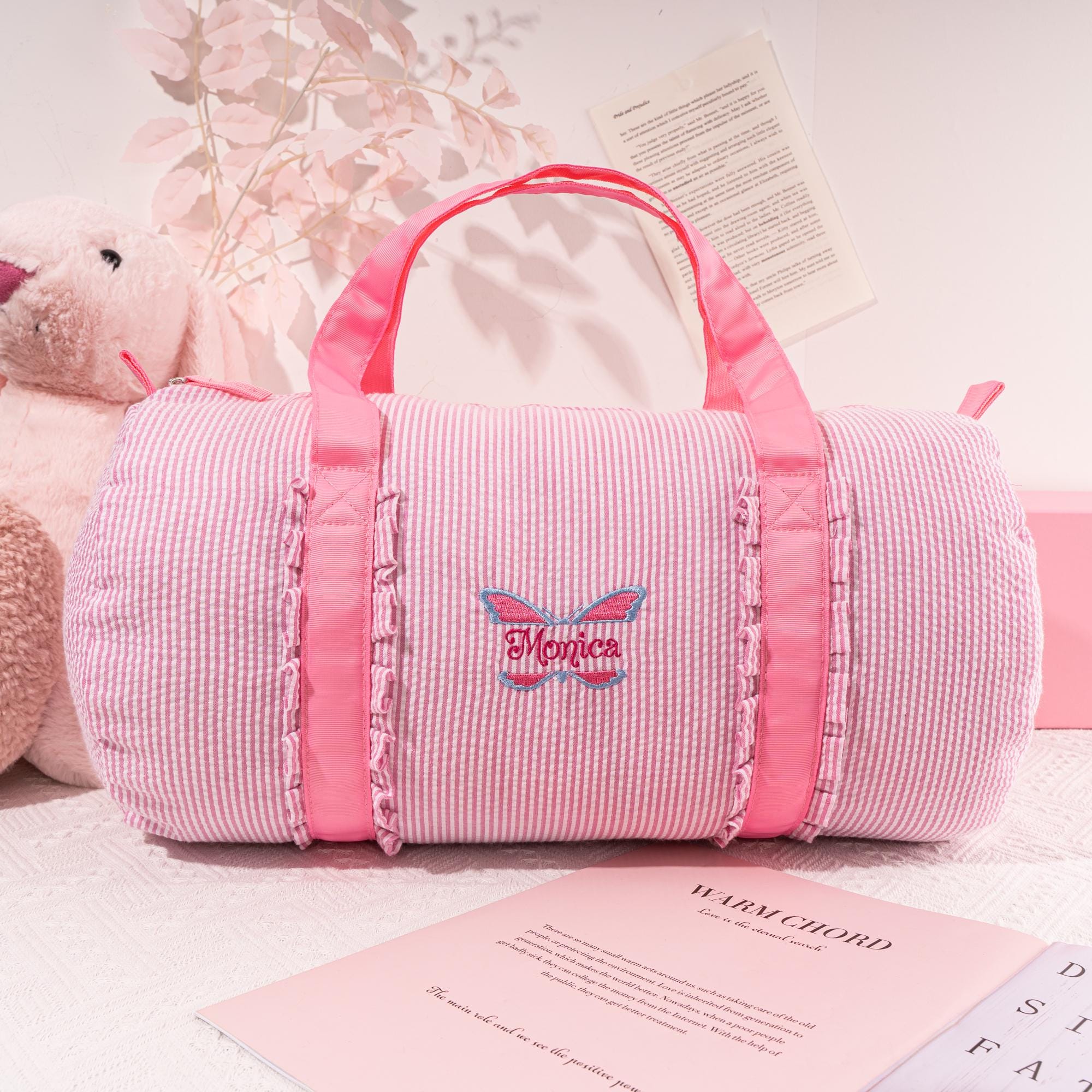 Personalised Duffle Bag, Custom Duffle Bags, Embroidered Travel Bag ...