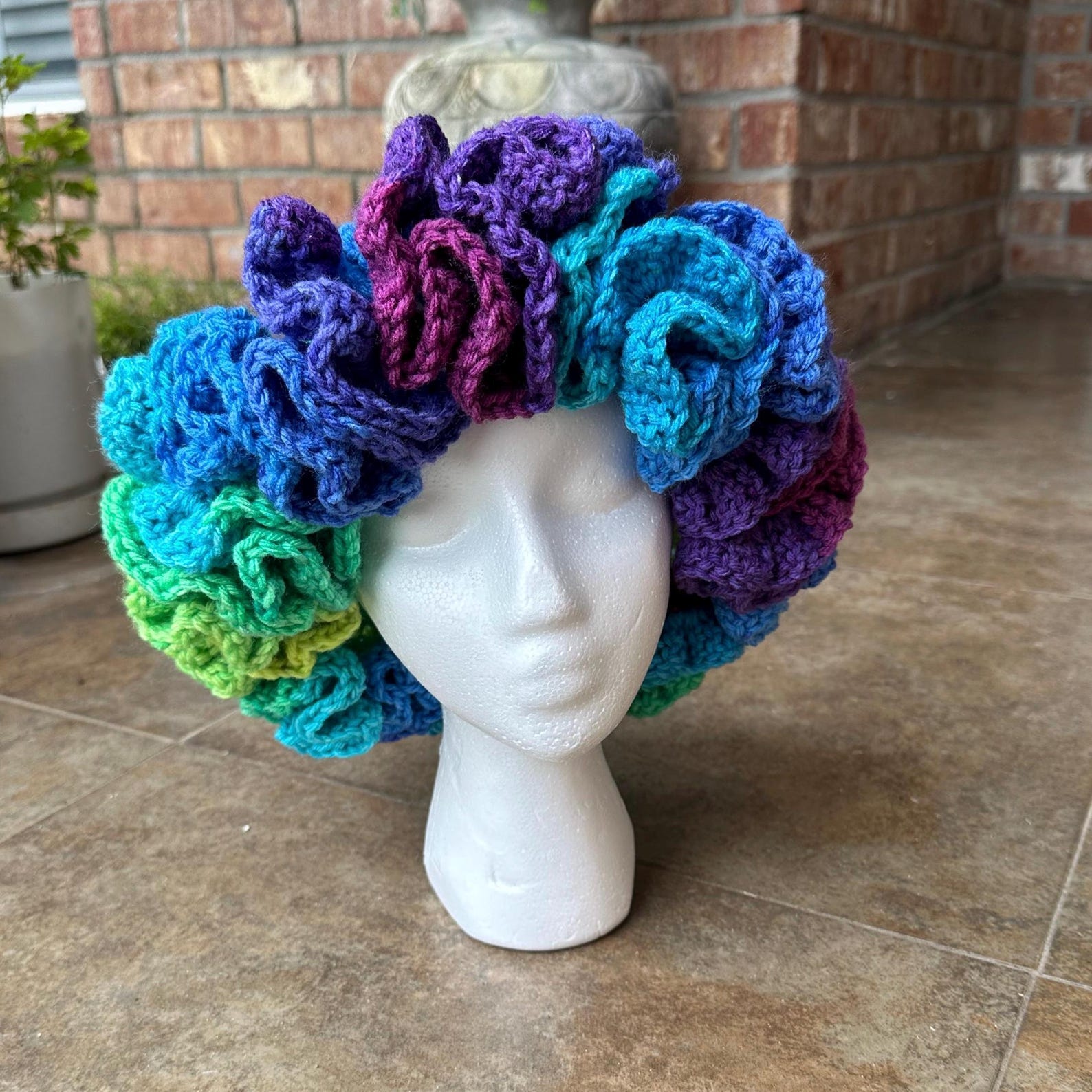 Crochet Ruffle Hat - Etsy