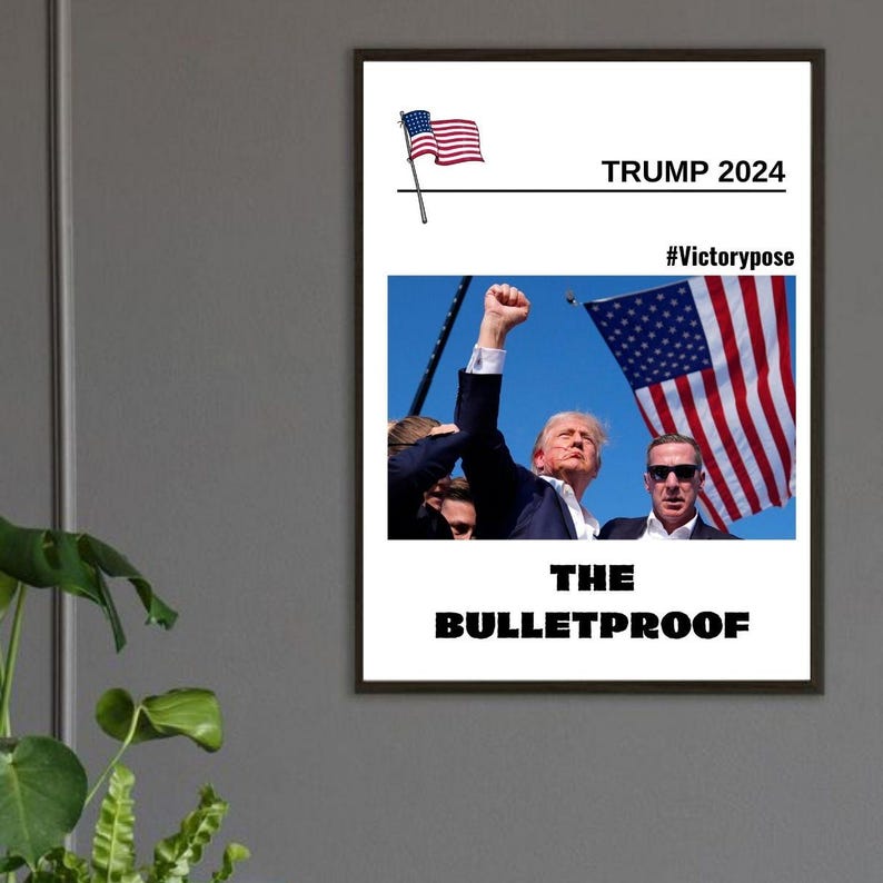 Donald Trump Shooting Poster. Donald Trump Survives Shooting Poster ...