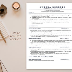 ATS Friendly Resume Template Editable in Google Docs, Apple Pages & MS ...